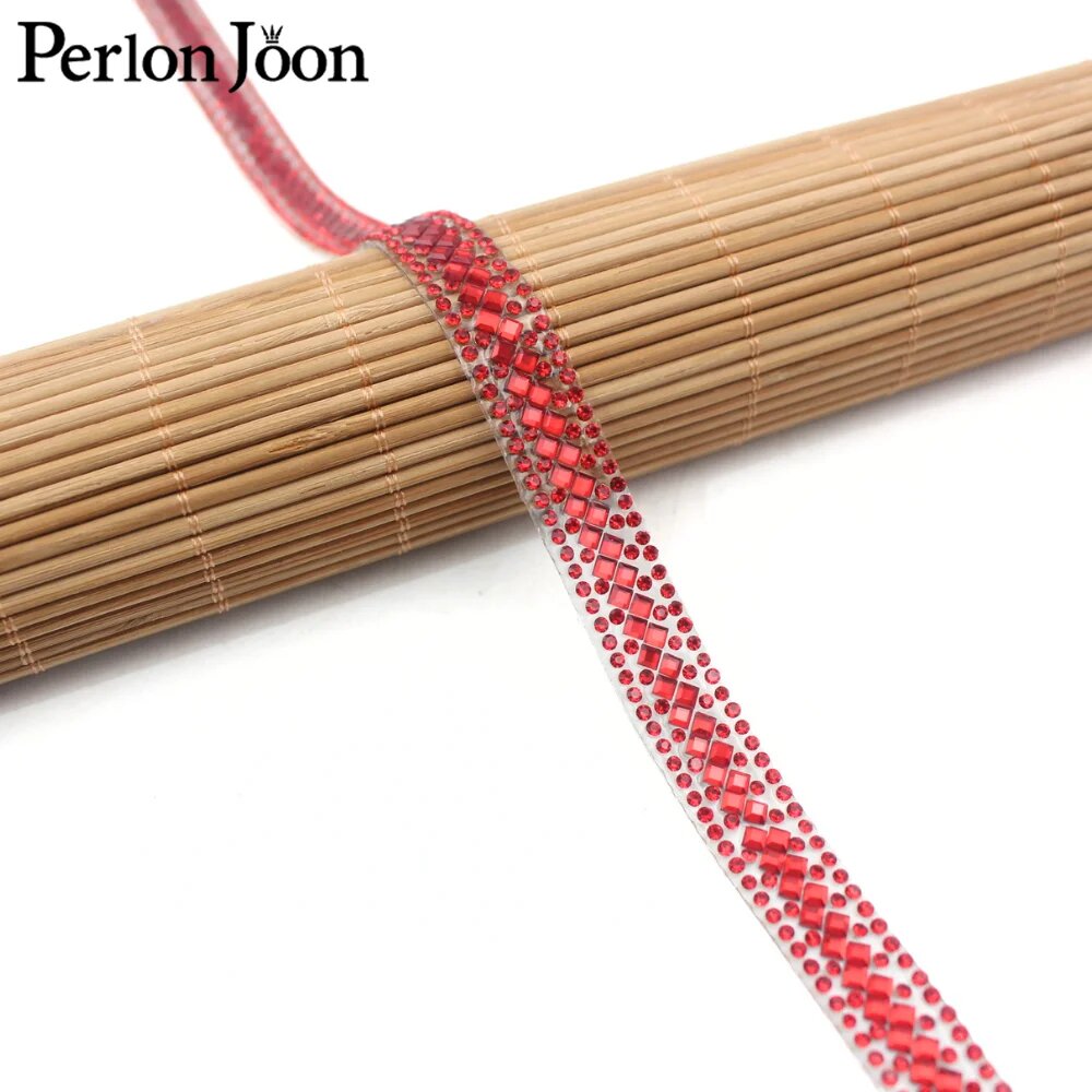 Стразовые аппликации Perlon Joon, Красный, Light Siam