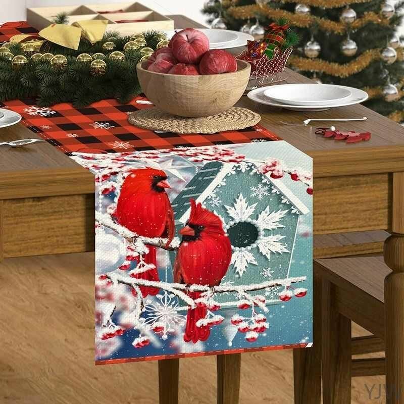 Дорожка на стол кухонная, Рождество, украшение,33x180cm
