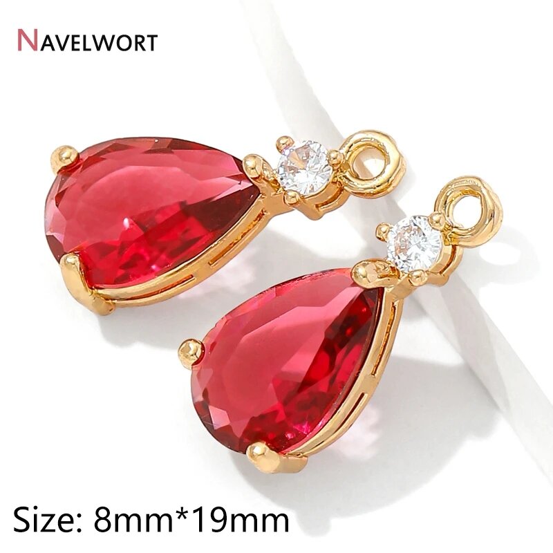 Золотые подвески-бабочки NAVELWORT 4 pieces, 18K gold plated