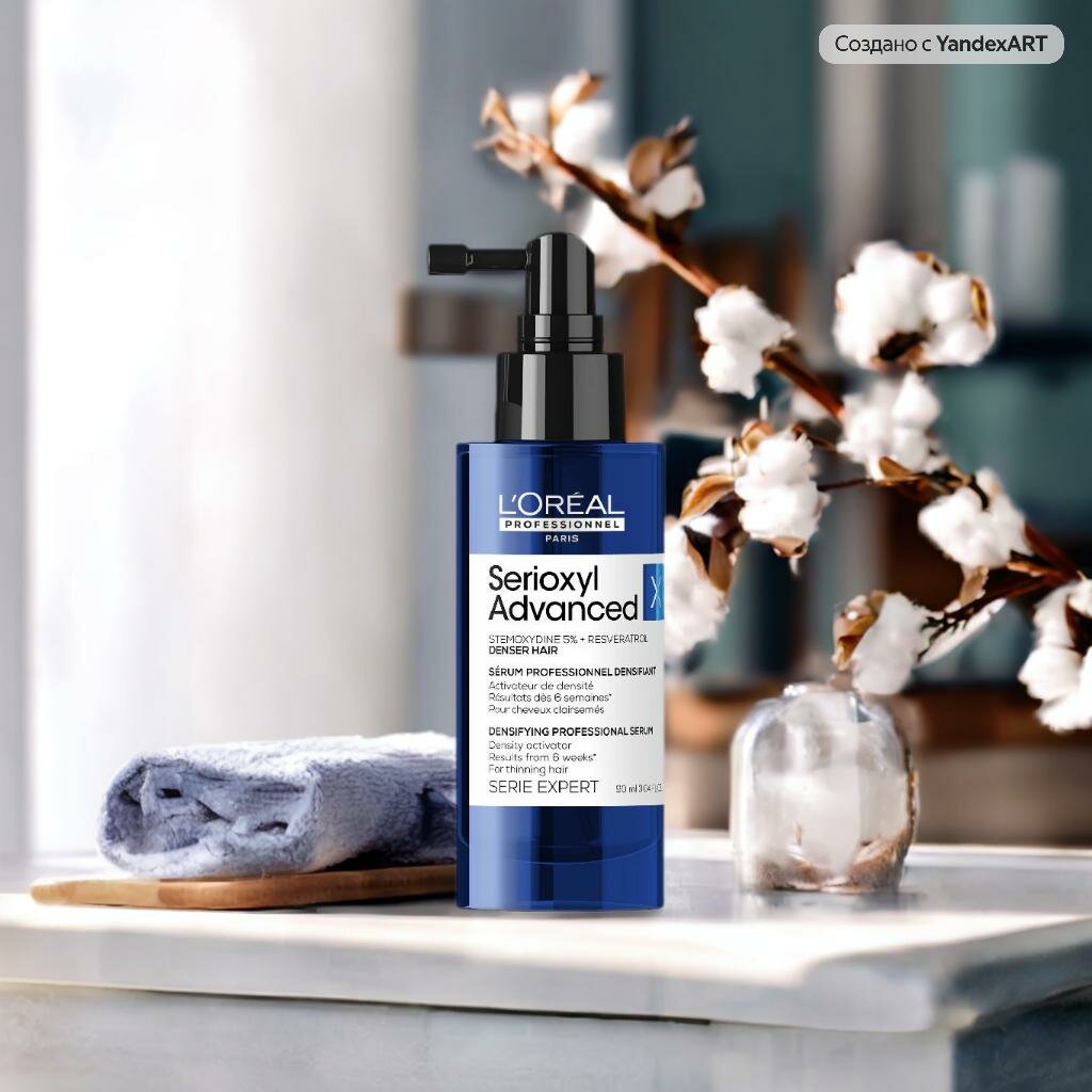 Профессиональная сыворотка активатор Serioxyl Advanced для плотности истонченных волос, 90 мл