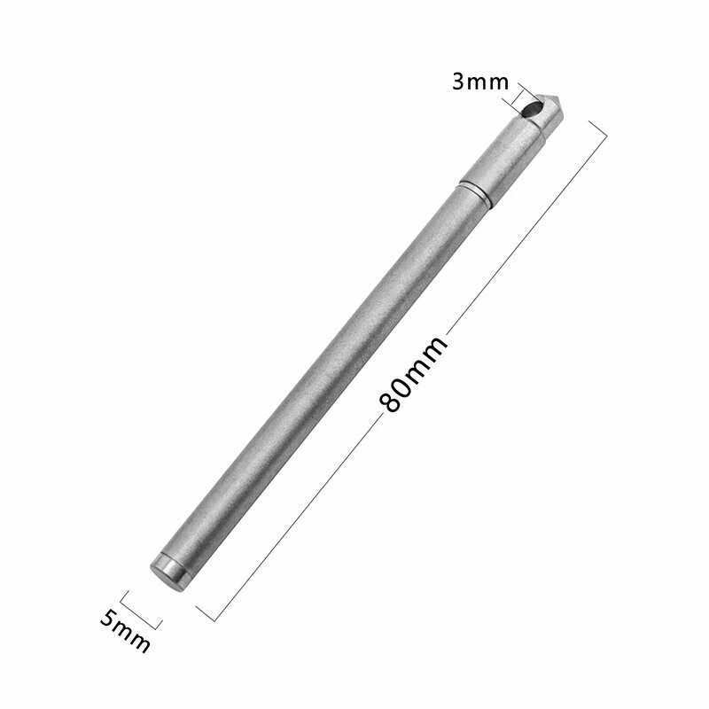 Портативная мини-титановая шариковая ручка темно-серая