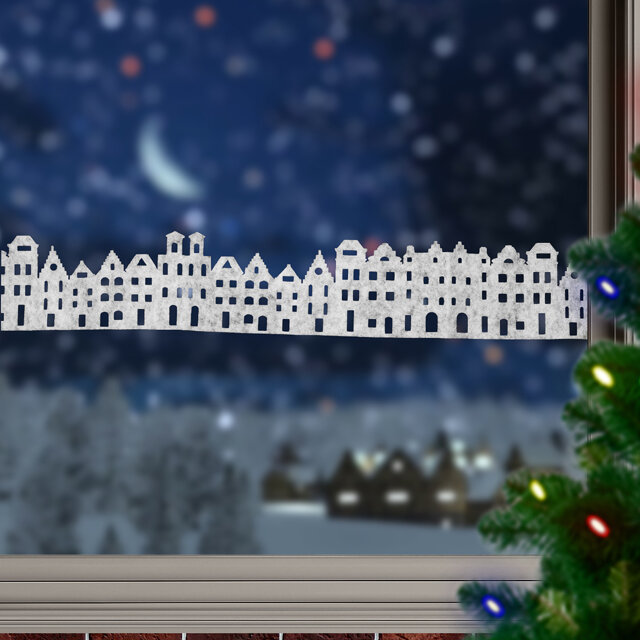 Интерьерно-оконная декорация Снежный Город 195 см, Koopman, AAY003190