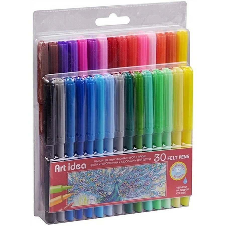 Фломастеры Art Idea, набор 30 цветов (ART IDEA 240981)
