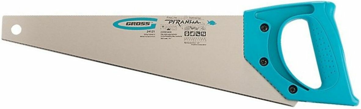 Ножовка по дереву 360мм 15-16 TPI 2D мелкий зуб GROSS