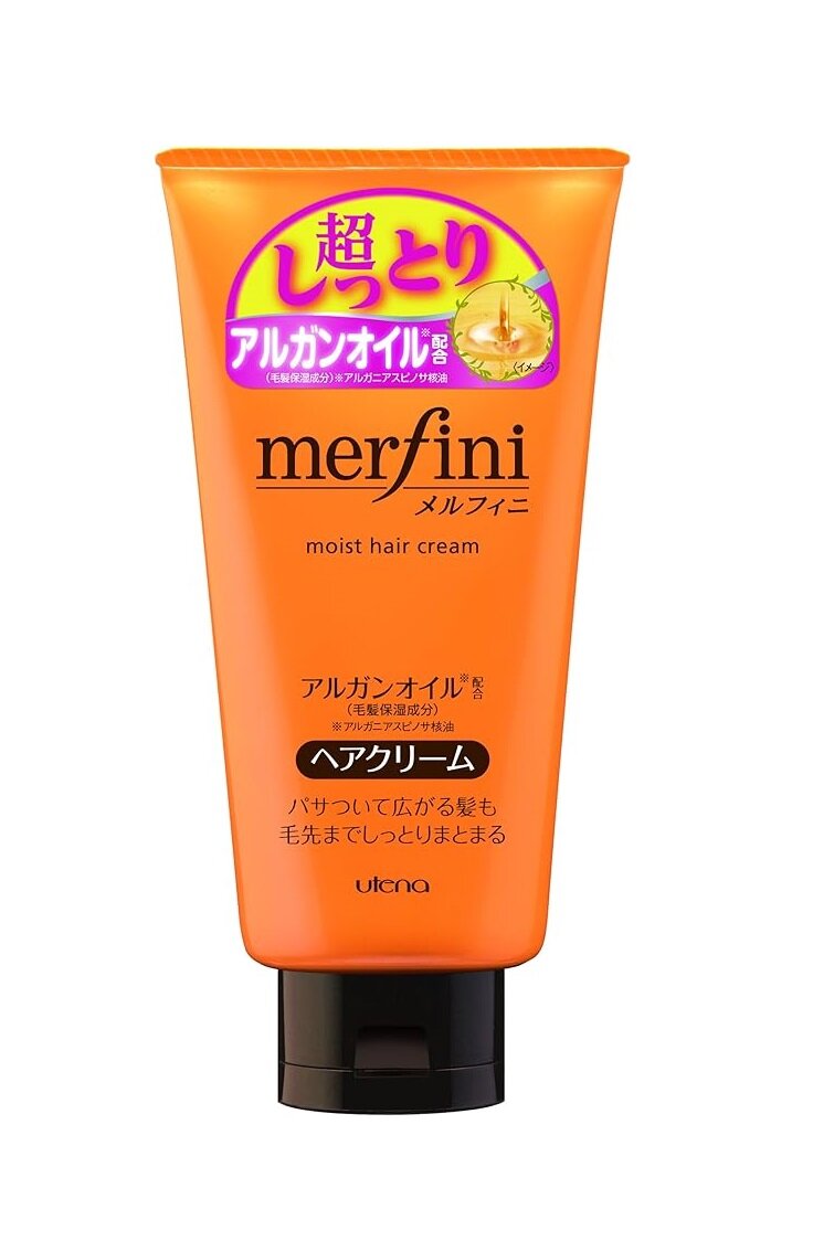 UTENA Крем-молочко для волос MERFINI несмываемое увлажняющее для лечения с экстрактом подсолнечного масла, 150 гр туба