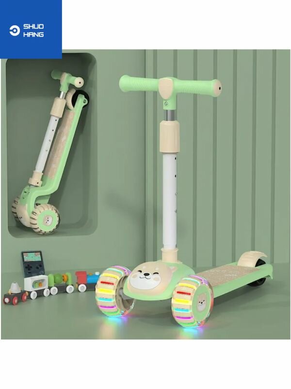 Самокат 4еBf4С, детский, для мальчиков и девочек, 3 колеса, 2,6кг