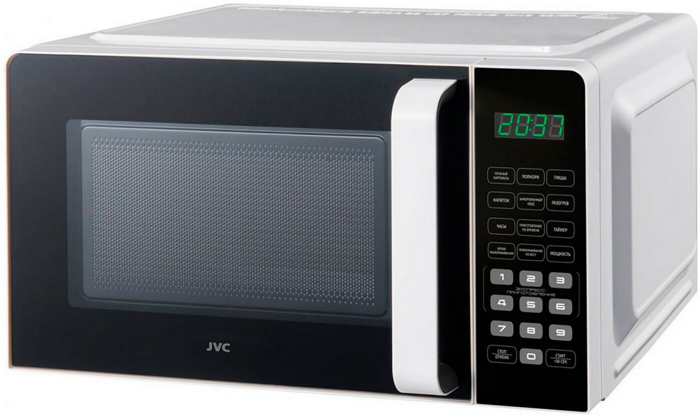 Микроволновая печь - СВЧ JVC JK-MW360S, дисплей, таймер, белый