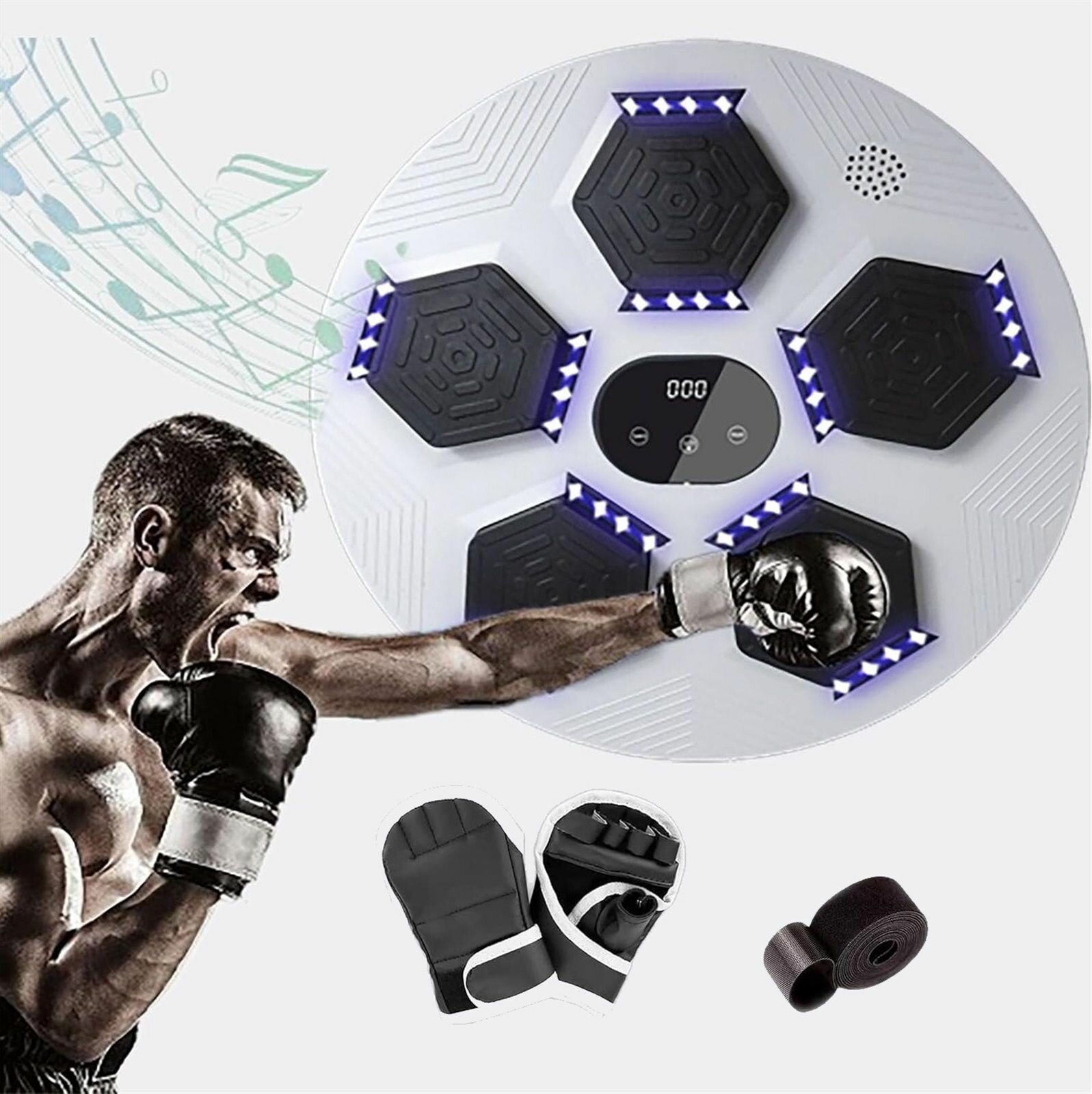 Музыкальный боксерский автомат Bluetooth Smart Boxing, Умная боксёрская груша с Bluetooth