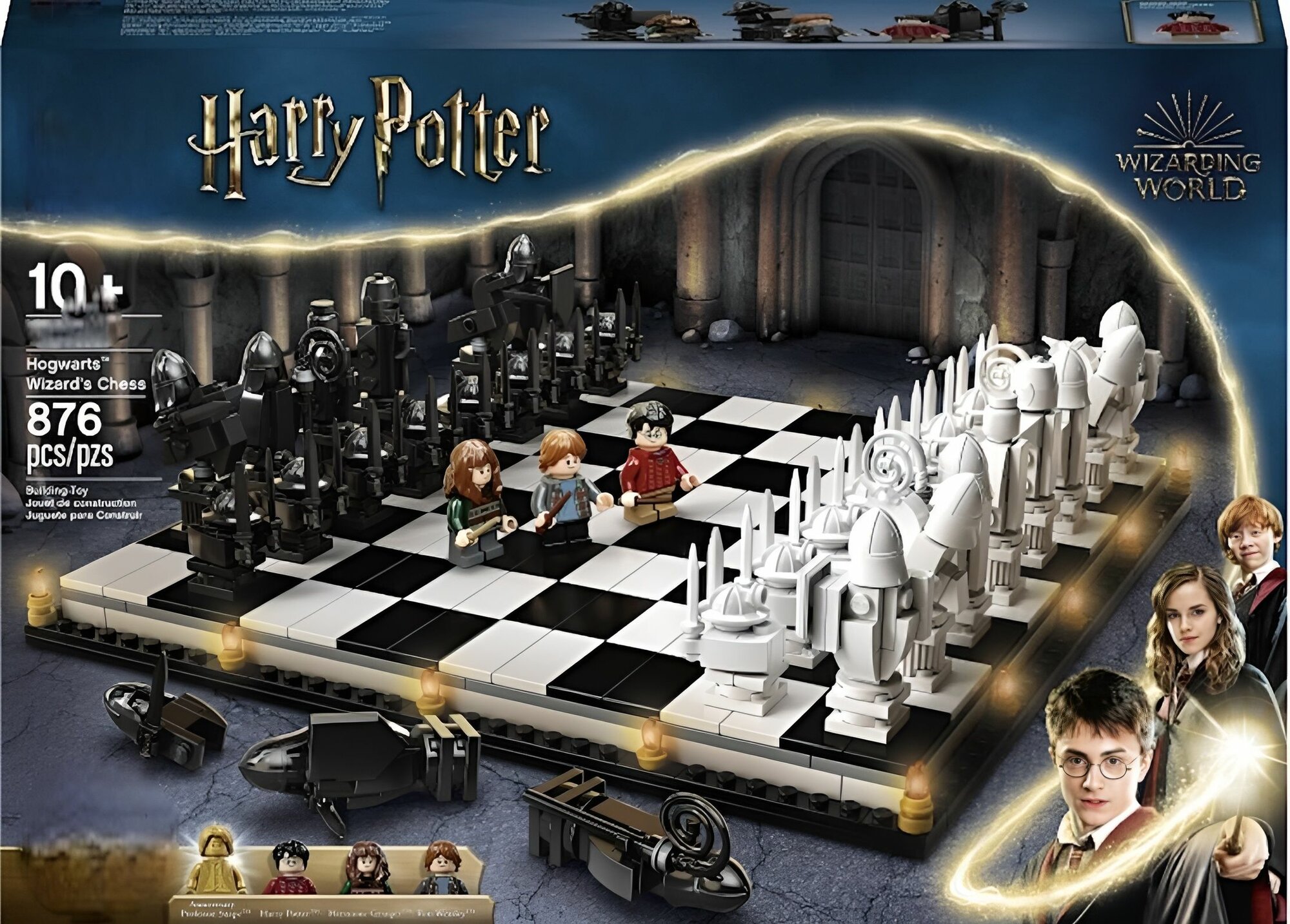 Конструктор Harry Potter 6056 "Хогвартс. Волшебные шахматы" 876 деталей (Гарри Поттер/Подарок для мальчиков и девочек)