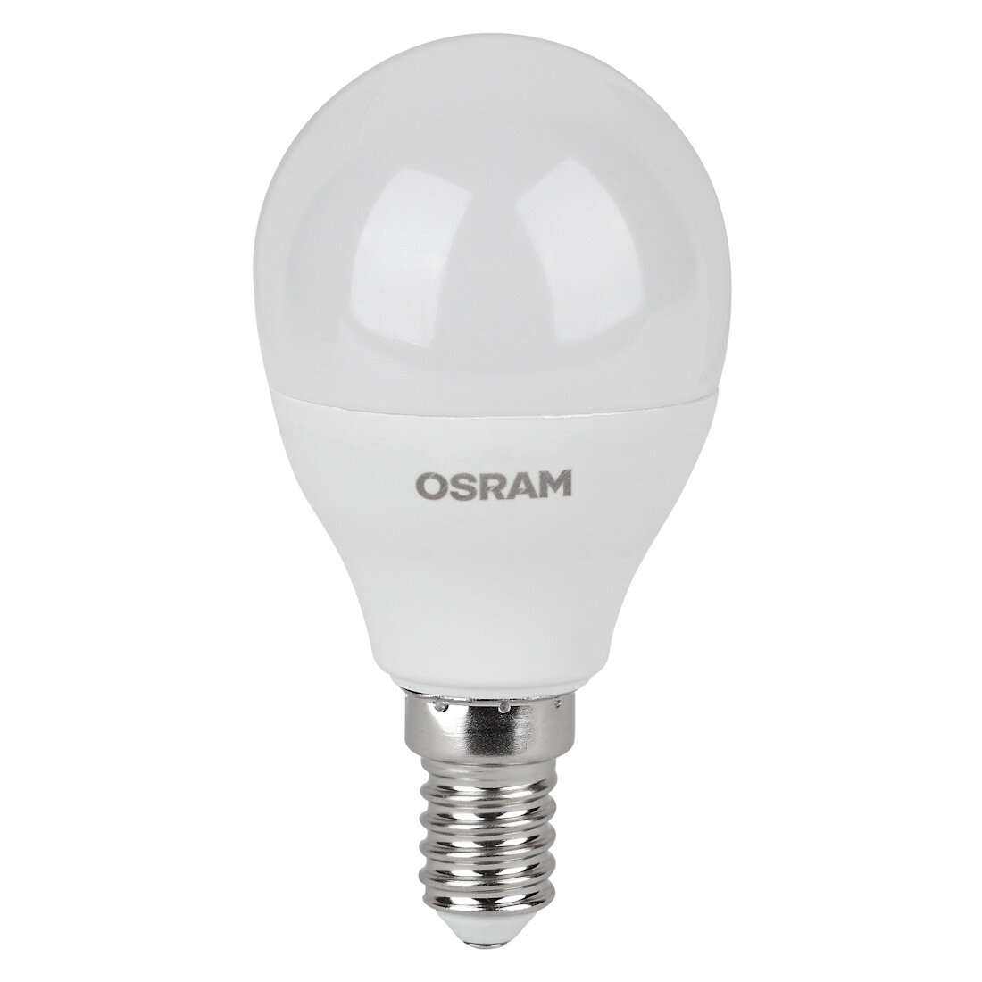 Лампочка LED Е14 G45 шарик 7Вт белая 4000К матовая OSRAM VALUE