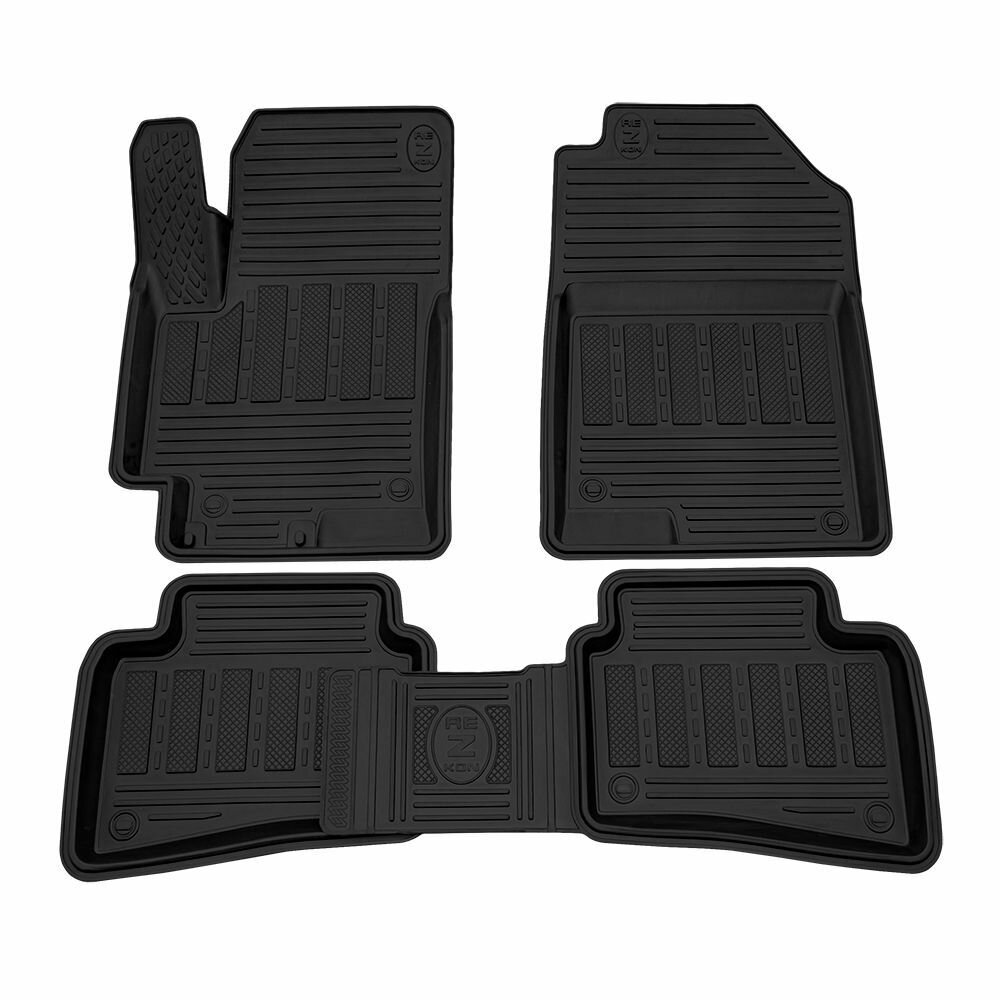 Коврик салонный резиновый для Kia Rio (17-Н. В.) (Борт 4см)