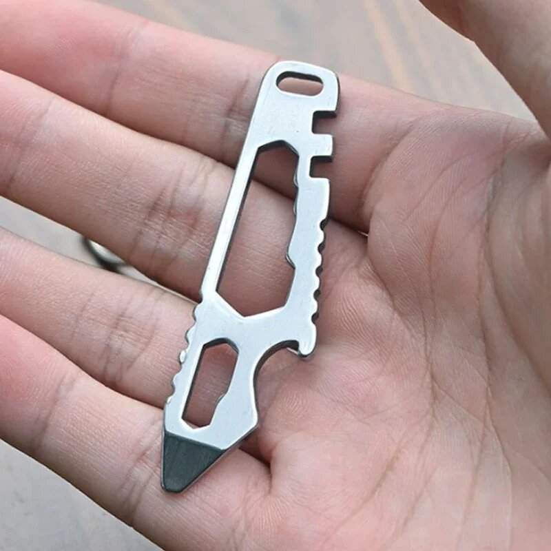 Новая мини-многофункциональная монтировка из нержавеющей стали, новый мини-шестигранный ключ EDC, открывалка для бутылок, портативный инструмент для ремонта уличного велосипеда
