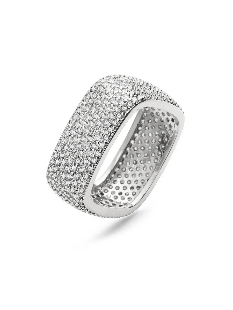 Кольцо, фианит, кристалл