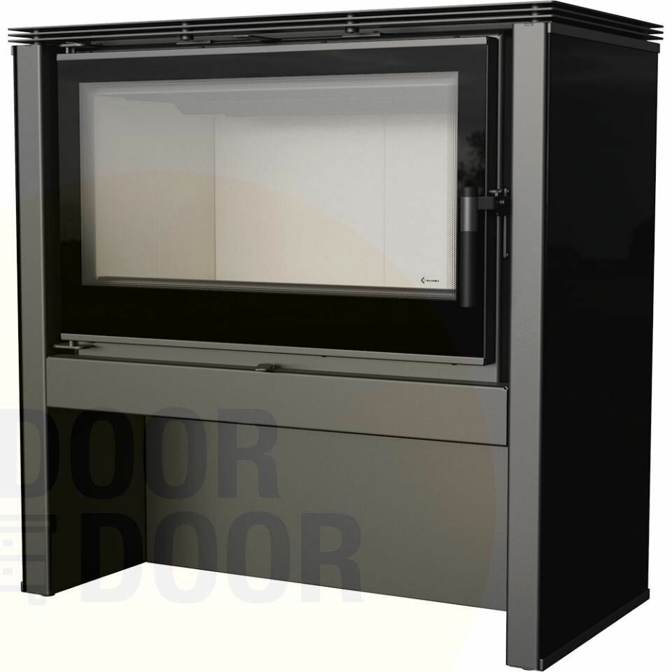 Печь Kratki JUNO 12/C, сталь, черный, 88,9x90,1x44,4 см.