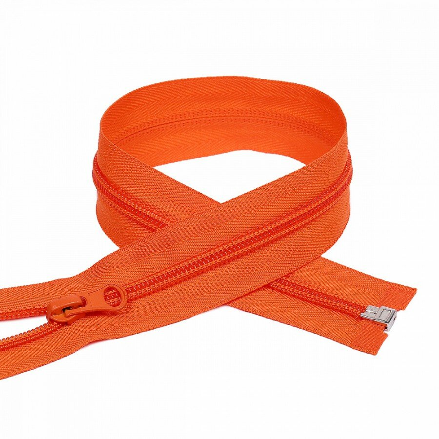 Молния MaxZipper пласт. спираль N5-N 70см цв. F157 оранжевый 10 шт