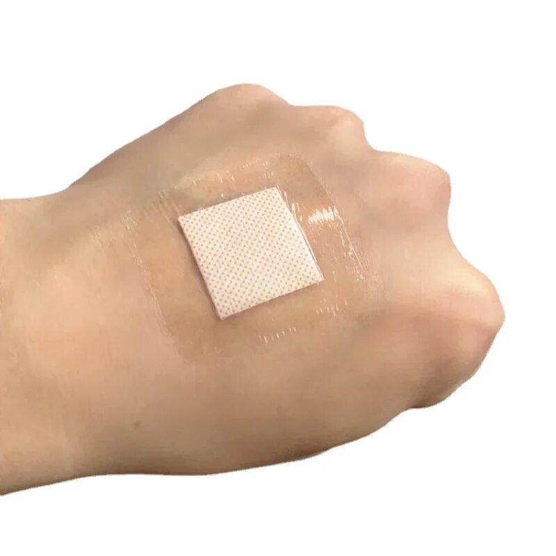 50 шт./компл. водонепроницаемый пластырь для повязки на рану, квадратные пластыри, клейкие бинты, Woundplast 38*38 мм
