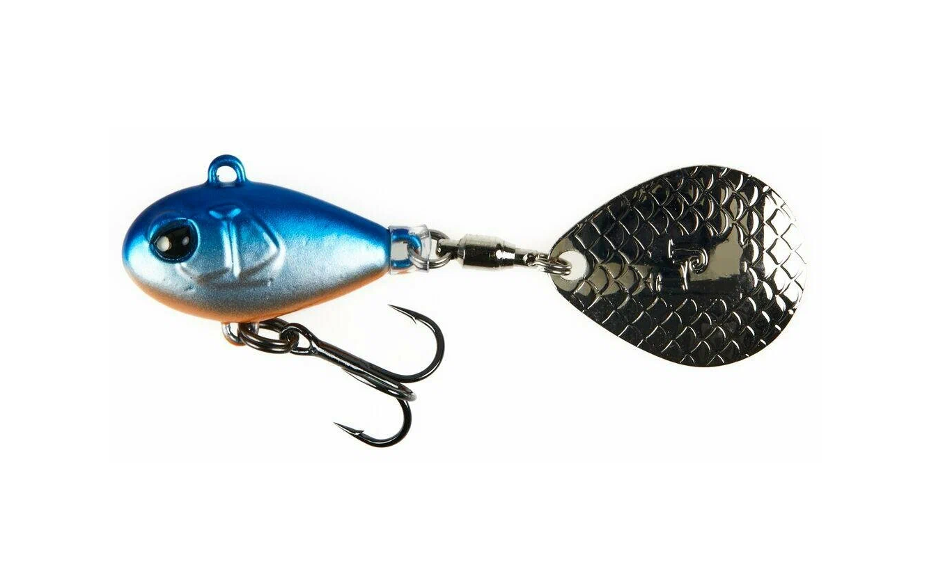 Тейл-Спиннер Lucky John "BASARA TAIL SPIN", металл, 8г, 60мм, тройной крючок