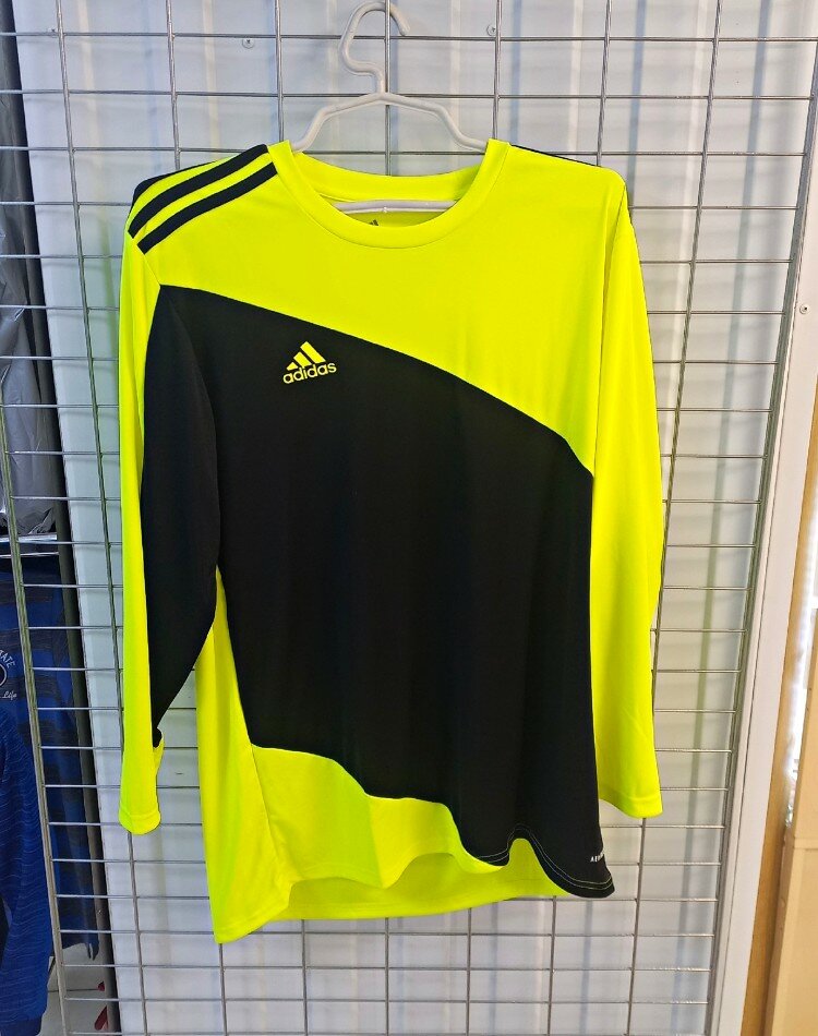 Для футбола свитер вратаря футбольного размер XL (русский 52) вратарский с длинными рукавами ADIDAS Салатовая