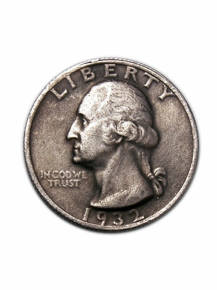 Quarter dollar США 25 центов 1932 года сувенирная копия серебряной монеты монеты, нумизматика, деньги для коллекции