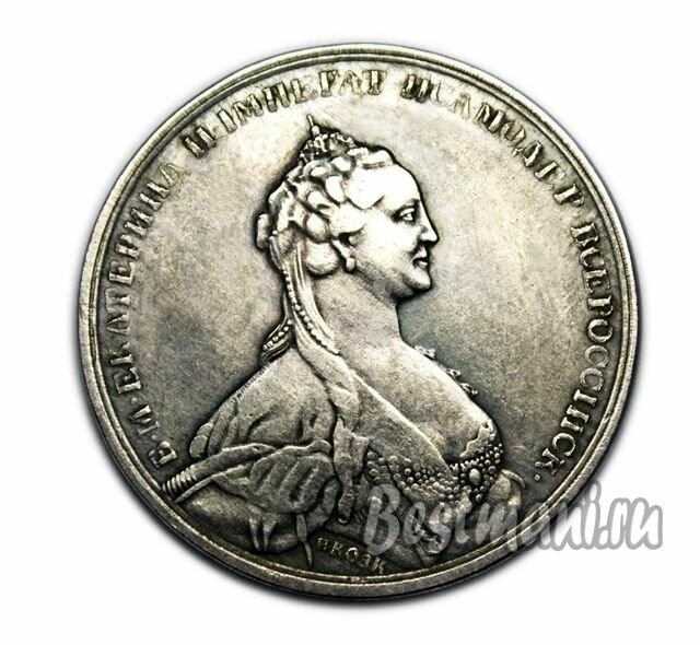 За труды воздаяние серебряная медаль Екатерины 2 сувенирная копия, ордена медали и награды