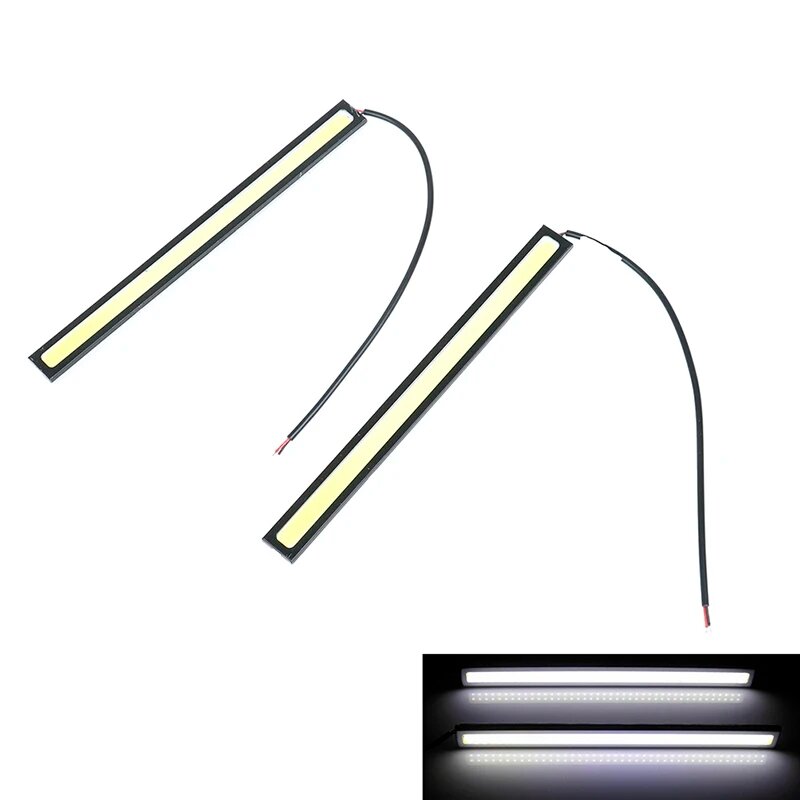17 см 2 шт. дневные противотуманные фары автомобильные дневные ходовые огни COB светодиодные автомобильные лампы наружные фонари авто водонепроницаемый автомобильный Стайлинг