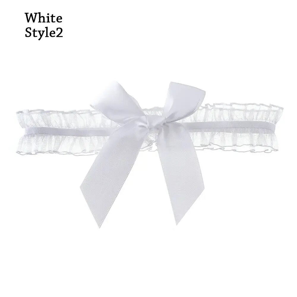 Кружевной пояс для чулок Gootrades Белый, white-style2