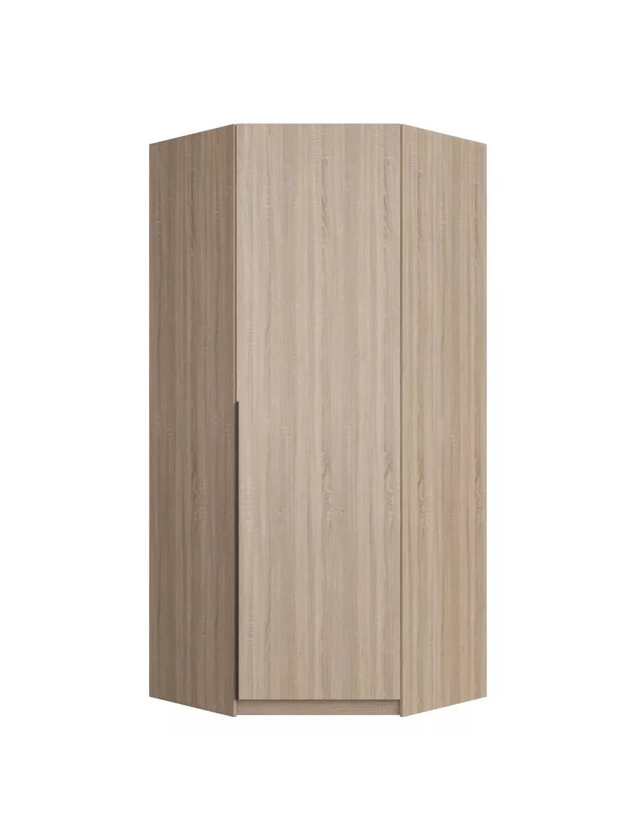 Шкаф Локер "Распашной" угловой, 95x95x220, Мебельная компания Е1, Сонома