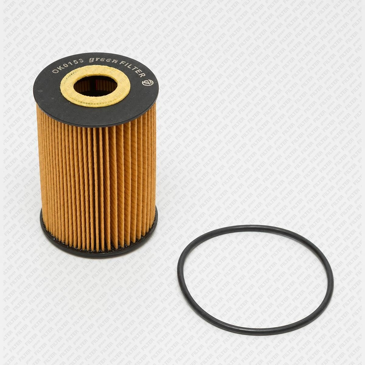 Фильтр масляный для Ниссан Интерстар Bus, ЛТ, Патрол GR 5, Террано 2, Рено Мастер Bus 2 OK0153 GREEN FILTER