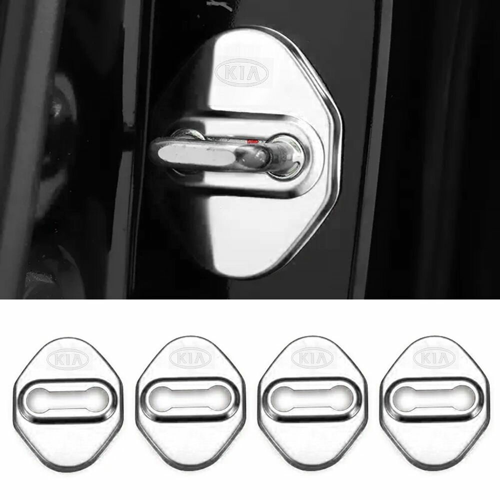 Защита внешних частей автомобиля, Защитный чехол-крышка для дверного замка, для Kia K3 K5 K7 K8 K9 Ceed Forte Cerato Sportage NQ5 Rio Soul; 2000-2023, к-т 4 шт