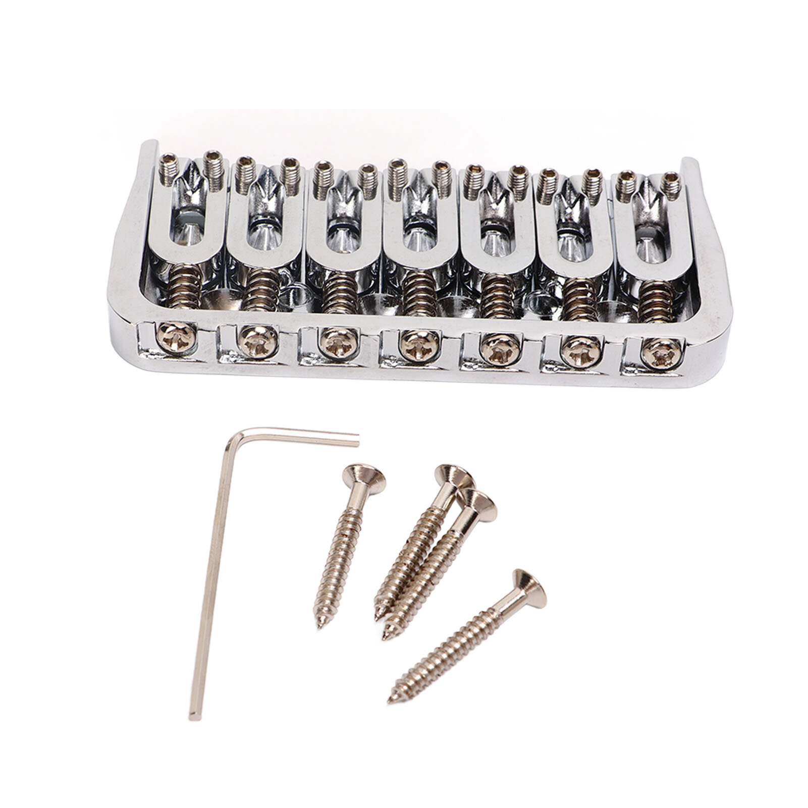 Металлический бридж для 7-струнной гитары, аксессуар для бас-гитары, укулеле и электрогитары.