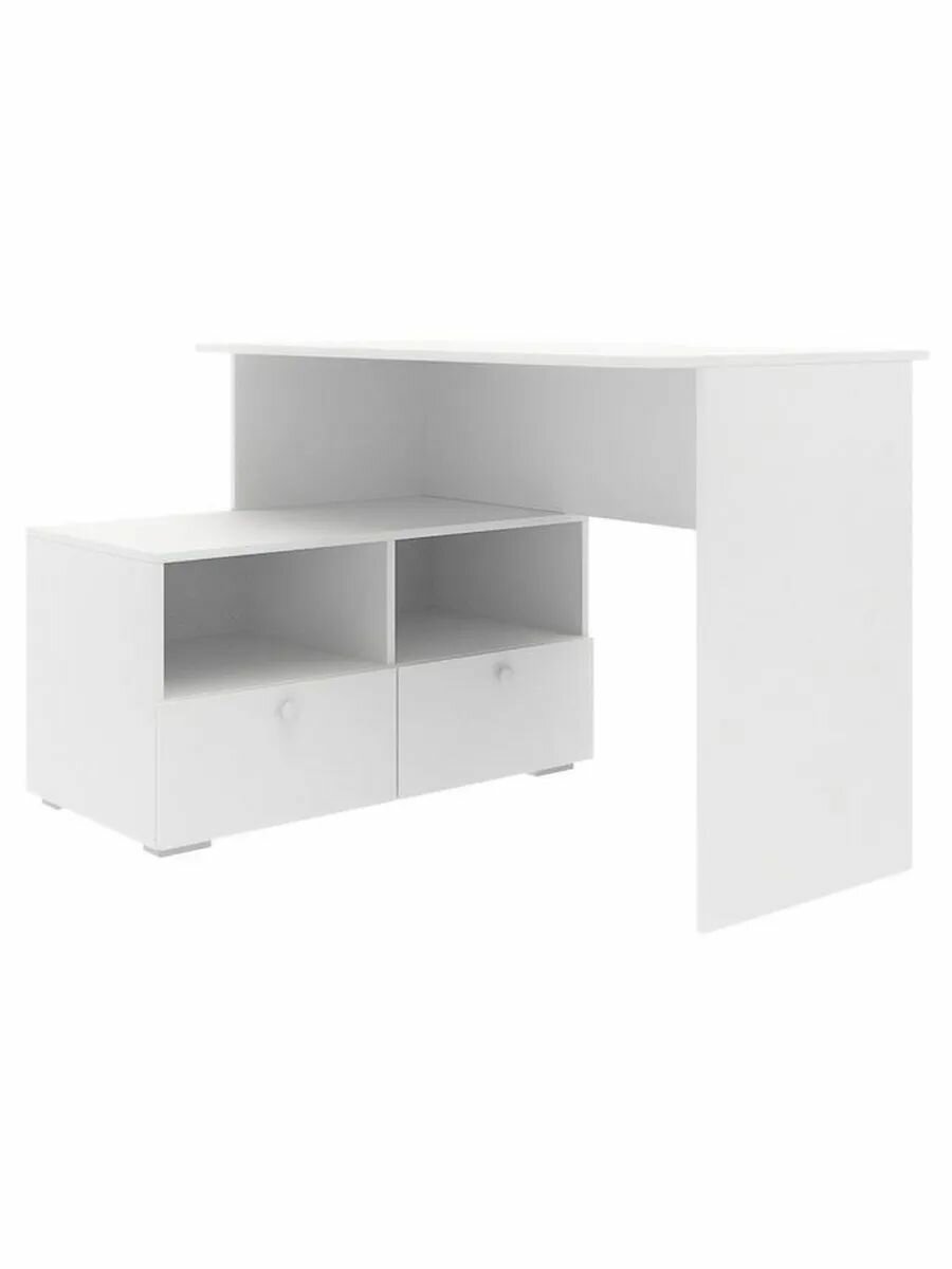 Детский письменный стол ЭтоМебель Абрис Белый глянец / Белый