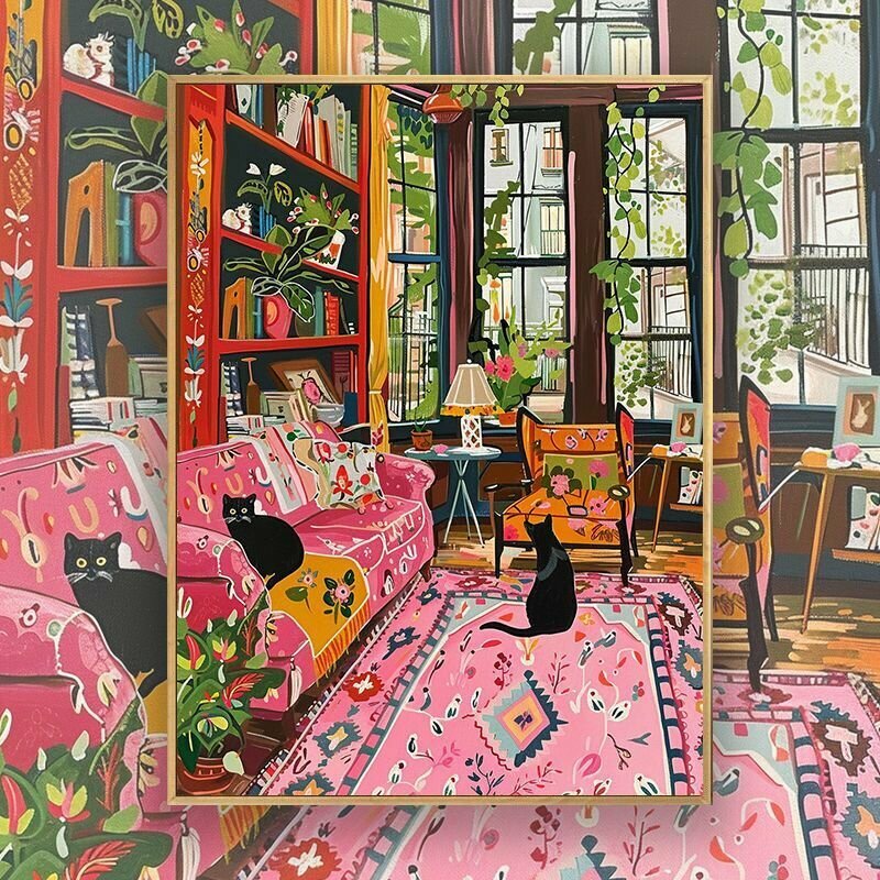 Вышивка крестом, набор для вышивания крестом, канва 11CT 40x50 см, полная зашивка (без подрамника, без рамы)