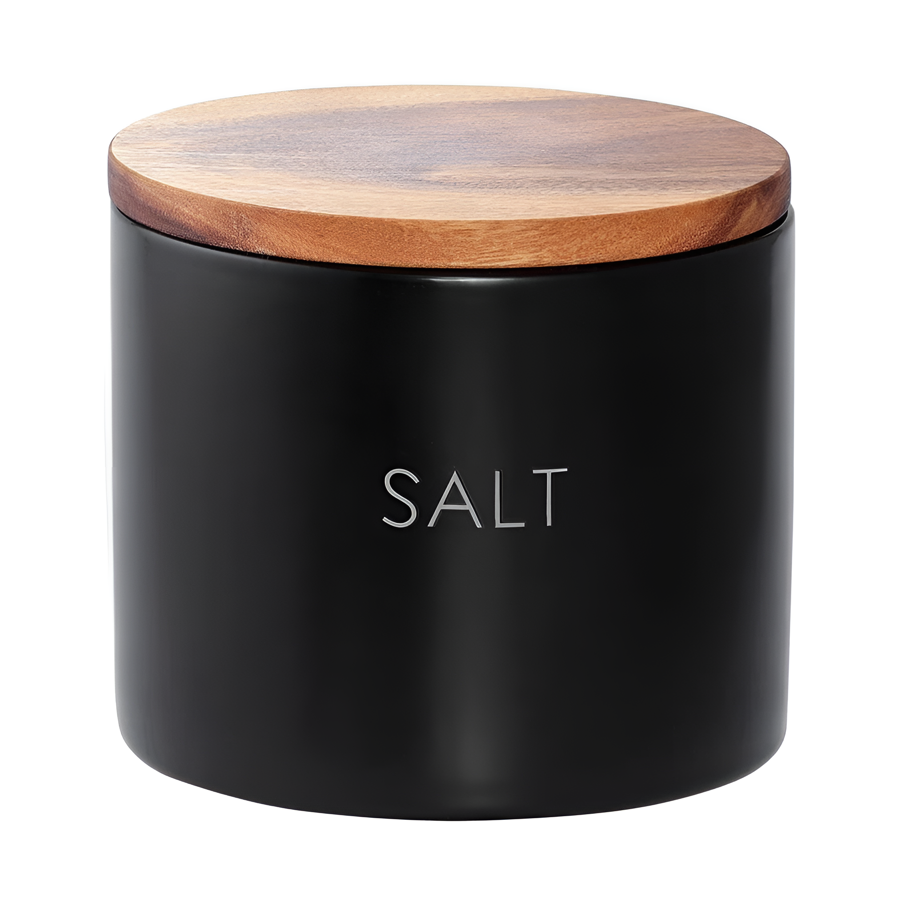 Банка керамическая для хранения соли Smart Solutions, 400 мл, черная