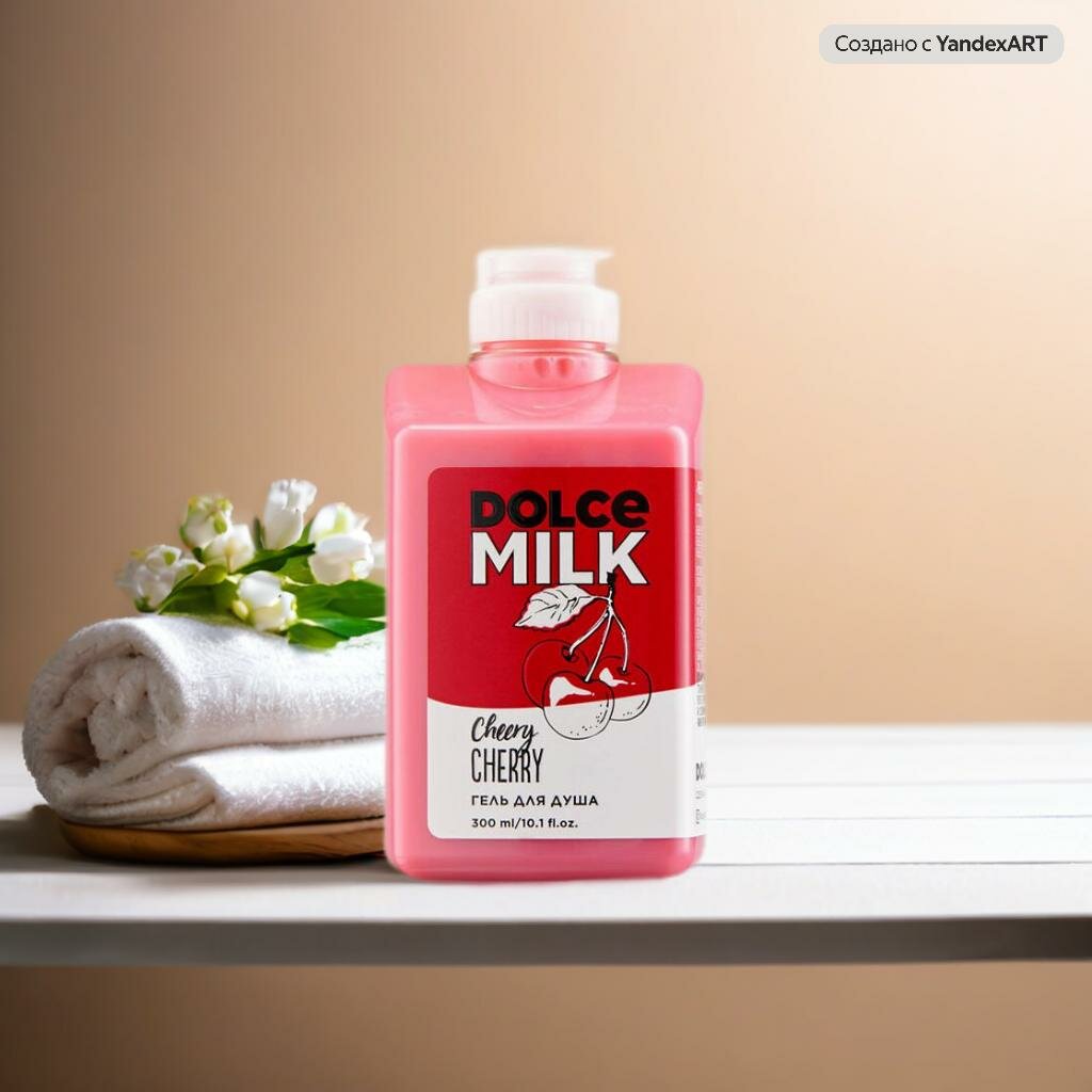 Гель для душа Dolce Milk «Черри леди», для всех типов кожи, 300мл