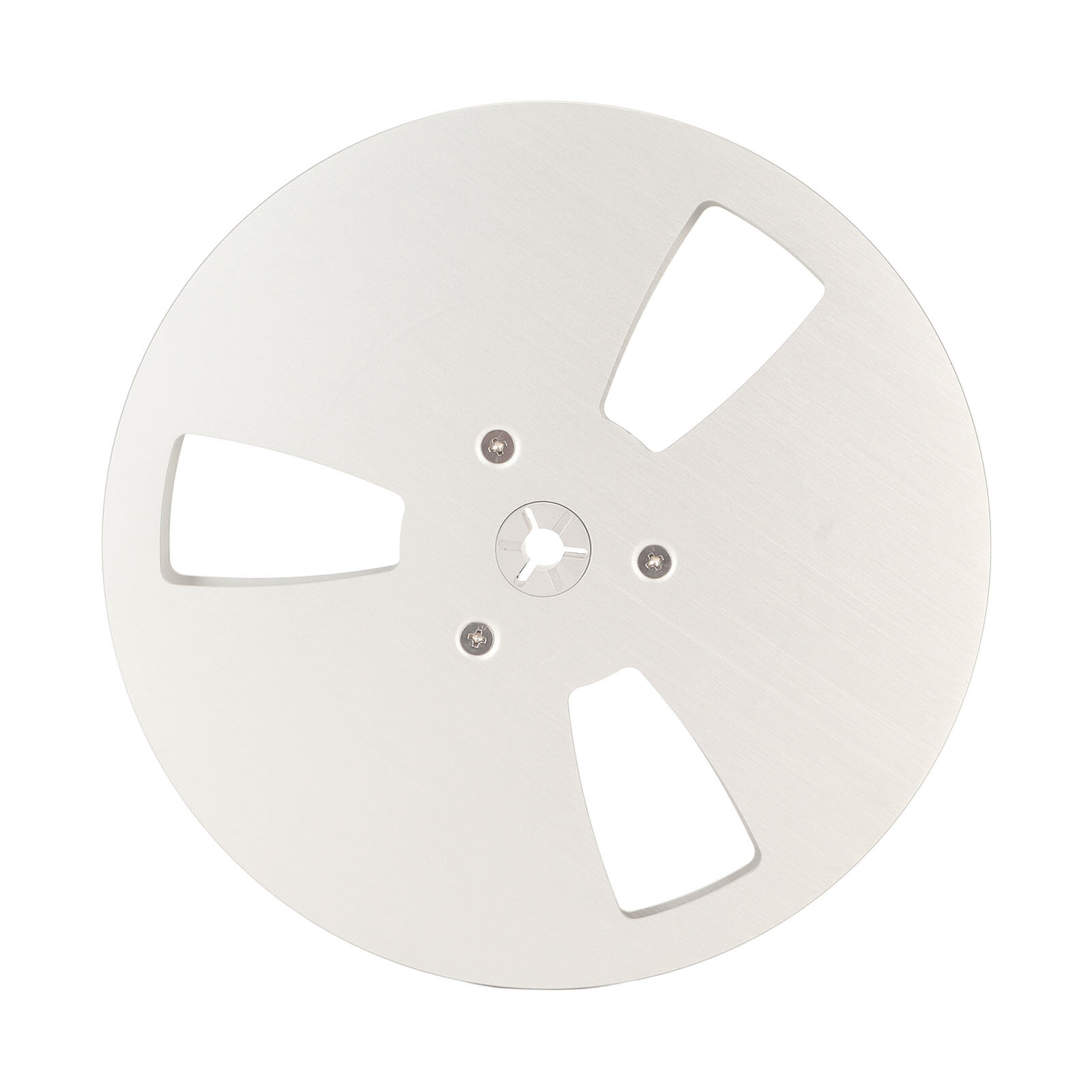 Универсальная катушка из алюминиевого сплава 7" 1/4" с 3 отверстиями, серебристая отделка, пустая катушка для деталей машин и приемная катушка