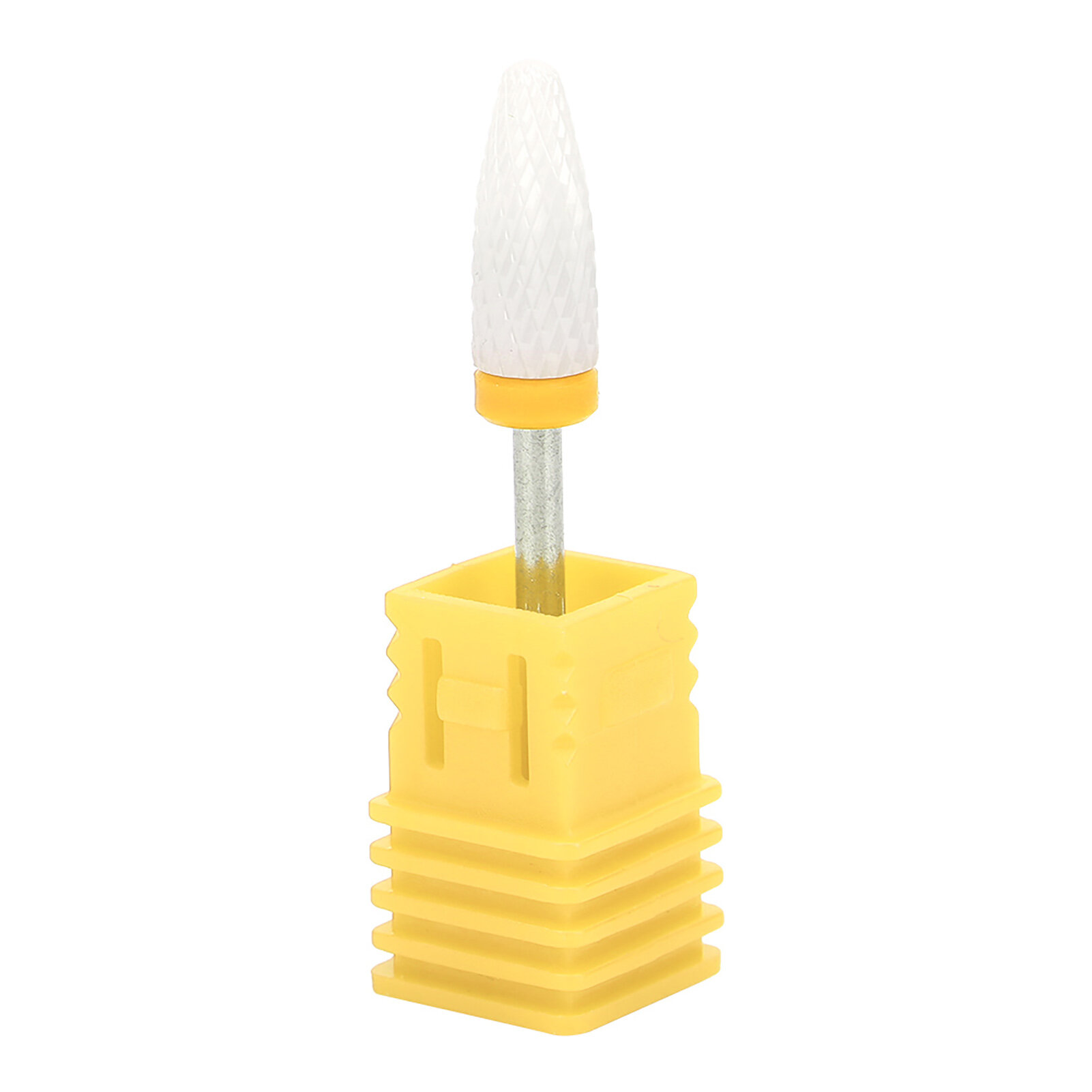 Nail Drill Bit Corn Head shape Electric Grinding Machine Accessories Lightweight Portable(Bote jaune de meulage extra Fin XF )