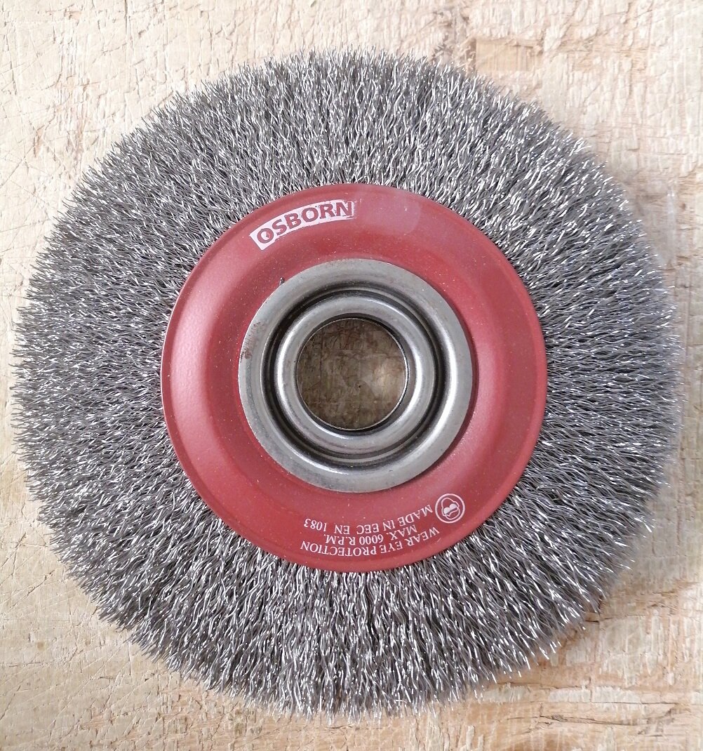 Циллиндрическая щётка гофр пров сталь 0,30 мм, размер 178x32x38x31.75x50,8 OSBORN 554.162-9902