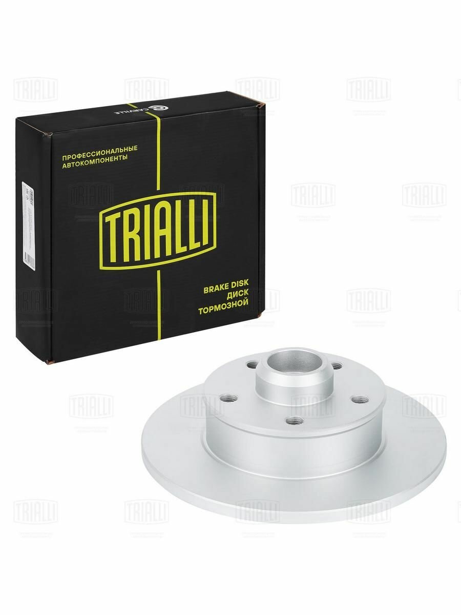 Диск тормозной задний для а/м VW Golf, Passat, Vento; SEAT Toledo, Trialli DF190326