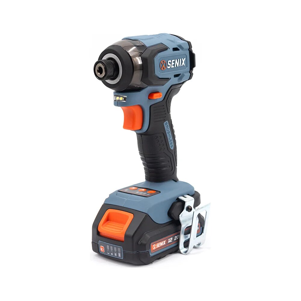 SENIX Импульсный шуруповерт X2 20В, 180Нм, 1х4Ач, ЗУ, кейс PDIX2-M6-EU