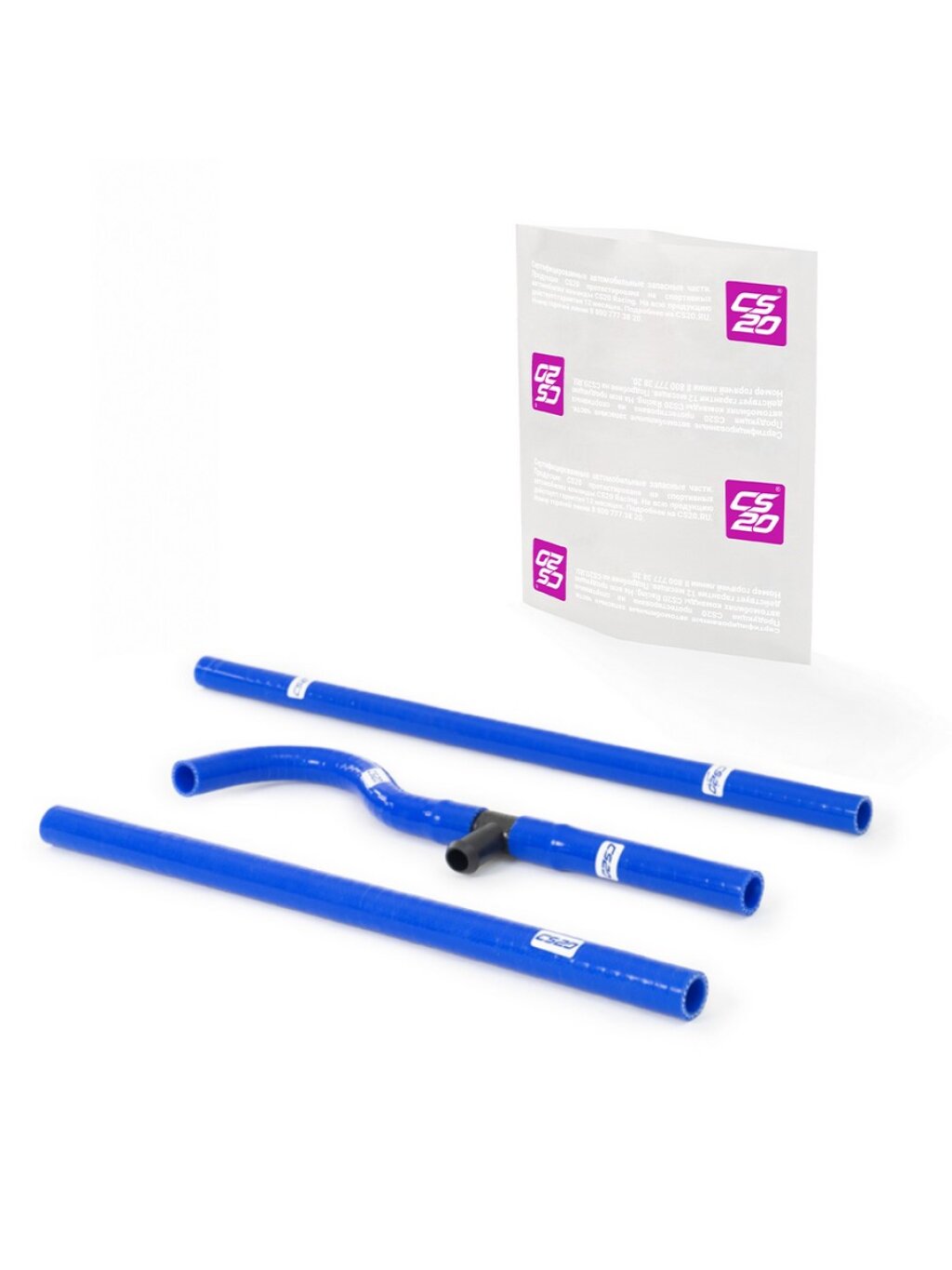 Патрубок отопителя для а/м ВАЗ 2112 (4 шт.) "CS20" синий PROFI