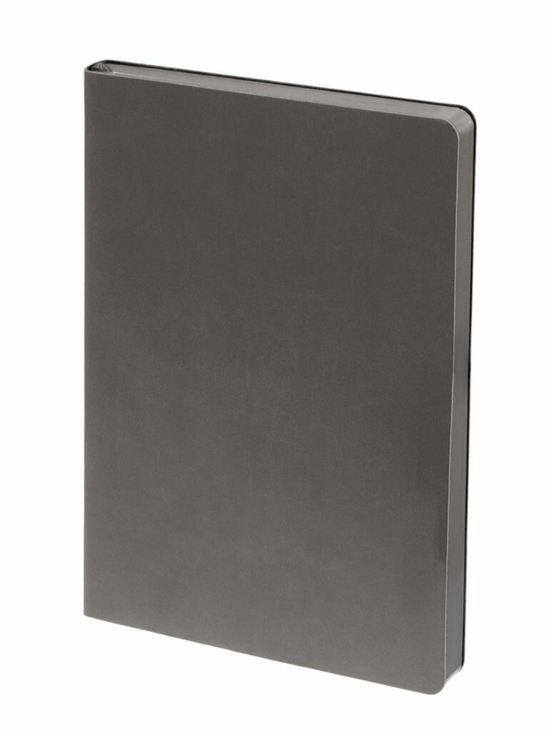 Ежедневник недатированный планер А5 мягкая обложка, для записей, цветной обрез Fredo, серый