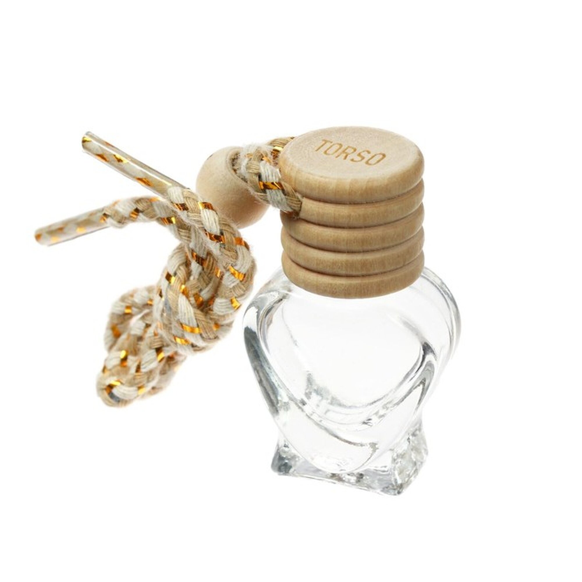 Флакон для ароматизатора Сима-ленд, подвесной, дерево/стекло, 4мл