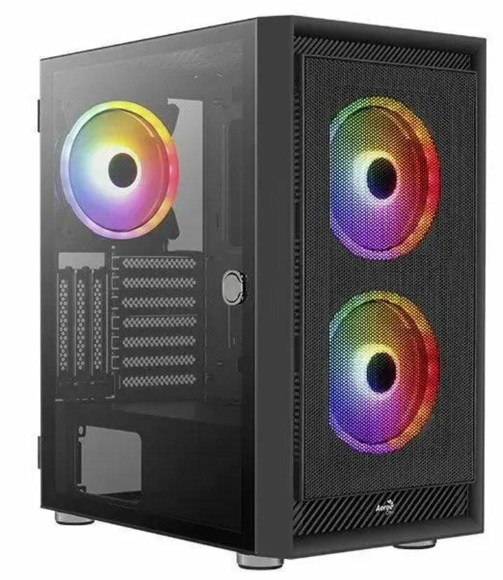 Компьютерный корпус Aerocool Graphite-G-BK-v2 (ACCM-PB24033.11) черный - Midi Tower, ATX, USB 3.2 Gen 1 Type-A