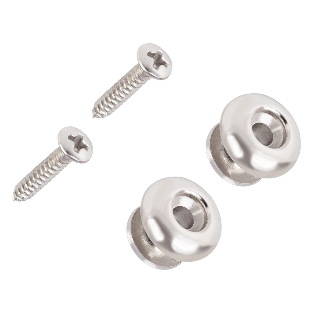 2lotsuniversal круглая голова электрогитара замка хвост ногтя, - Головка гриба серебристая