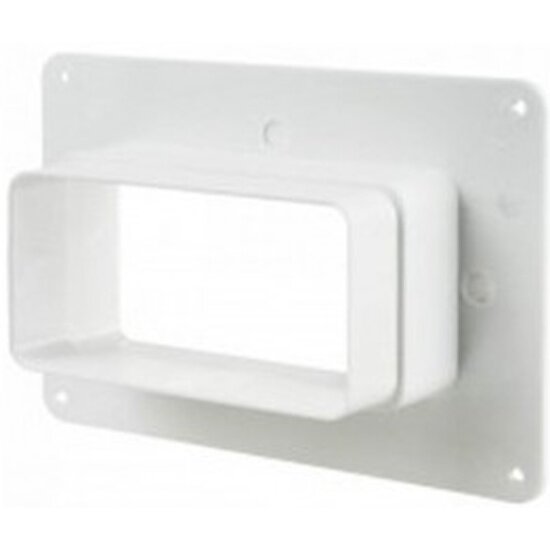 Ремоколор Соединитель вентиляционный с накладной пластиной 55x110 мм для плоских воздуховодов 52-8-212