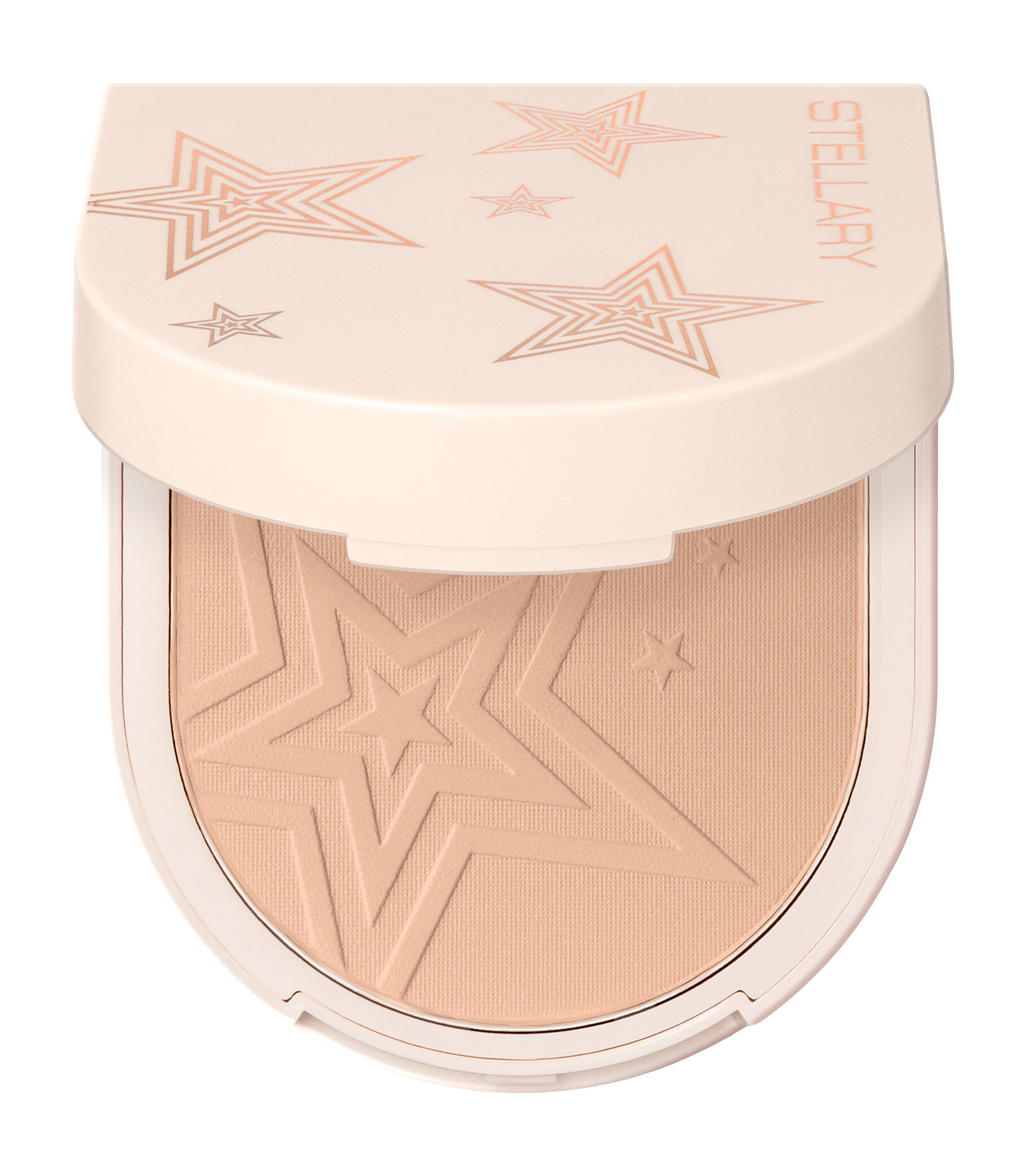 STELLARY Пудра компактная сатиновая, 7 г, оттенок 03 Теплый Бежевый