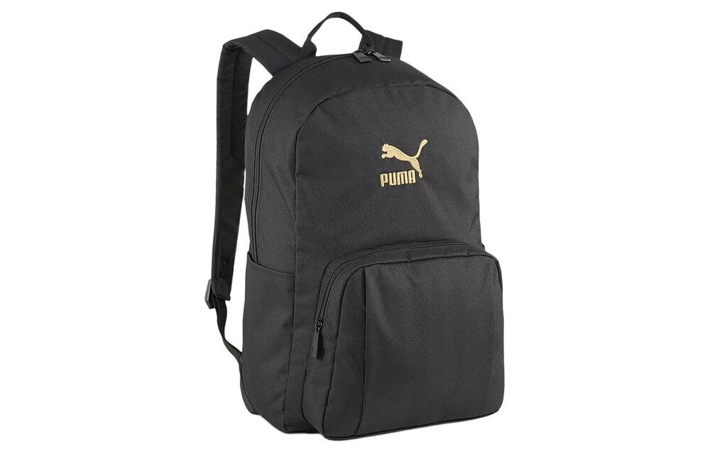 Рюкзак унисекс PUMA 10465582, нейлоновый, цвет черный и золотой