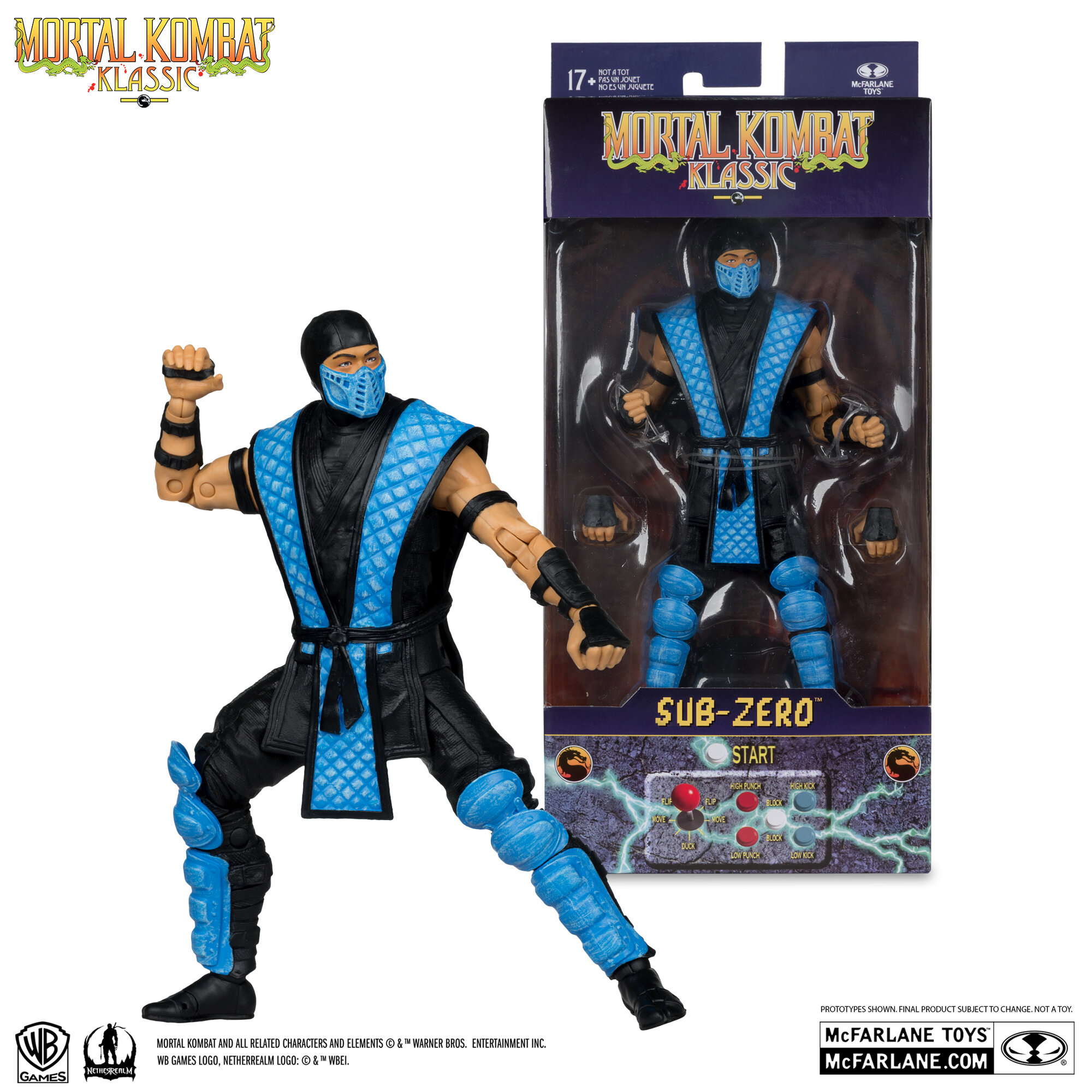 7-дюймовая фигурка Саб-Зиро McFarlane Toys Mortal Kombat Klassic