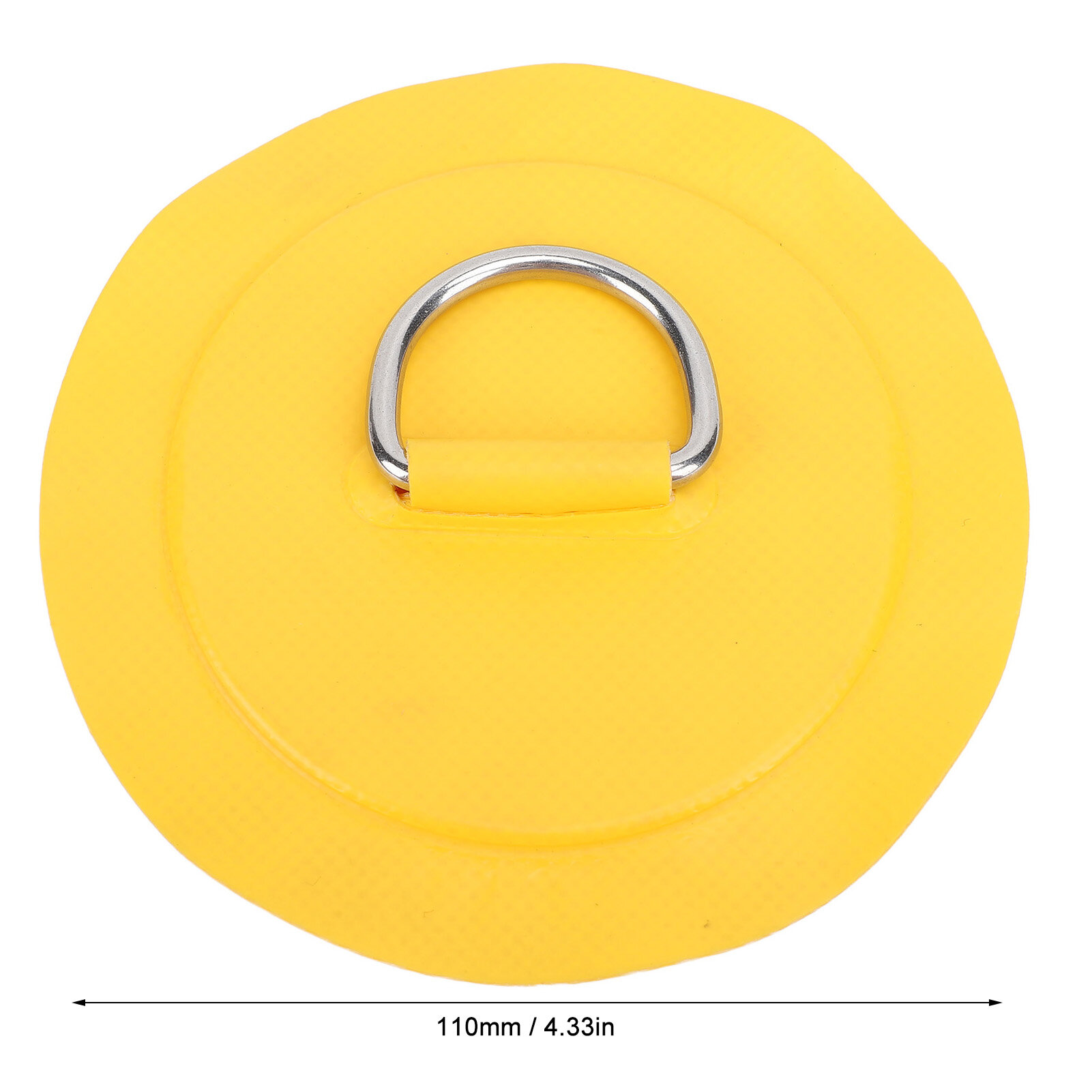 D-образное кольцо, многофункциональная круглая накладка из ПВХ и нержавеющей стали для надувной лодки, каяка, шлюпки, желтого цвета