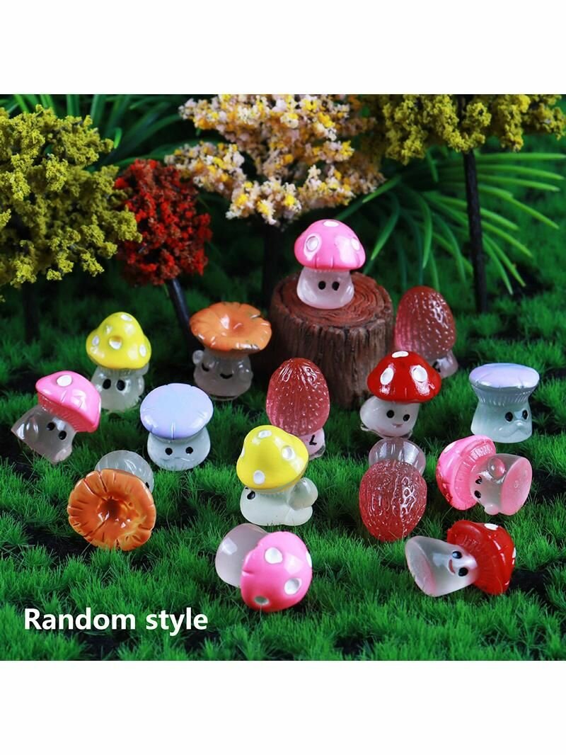 (10 штук на продажу) светящиеся маленькие орнаменты грибов